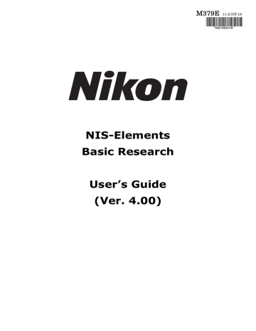 Nikon NIS-Elements BR User's Guide | Manualzz