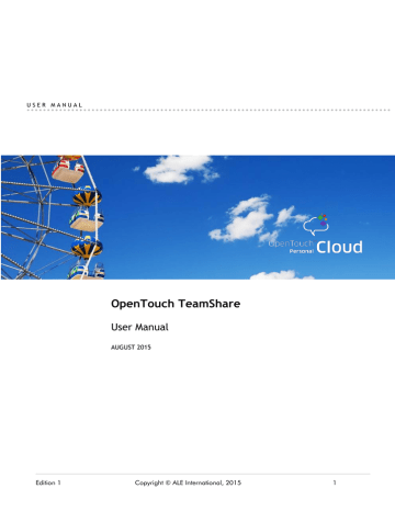 OpenTouch TeamShare User Manual | Manualzz