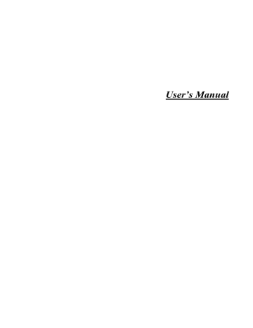 User Manual | Manualzz