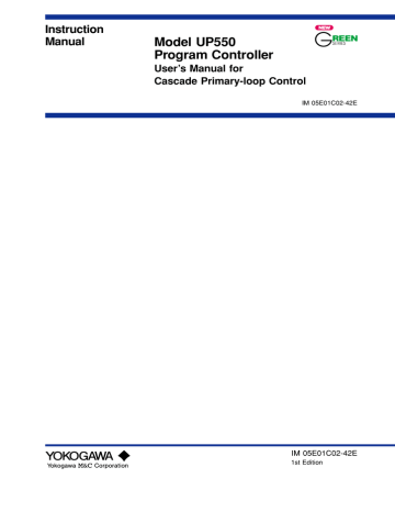 Program Controller UP550 User's Manual | Manualzz