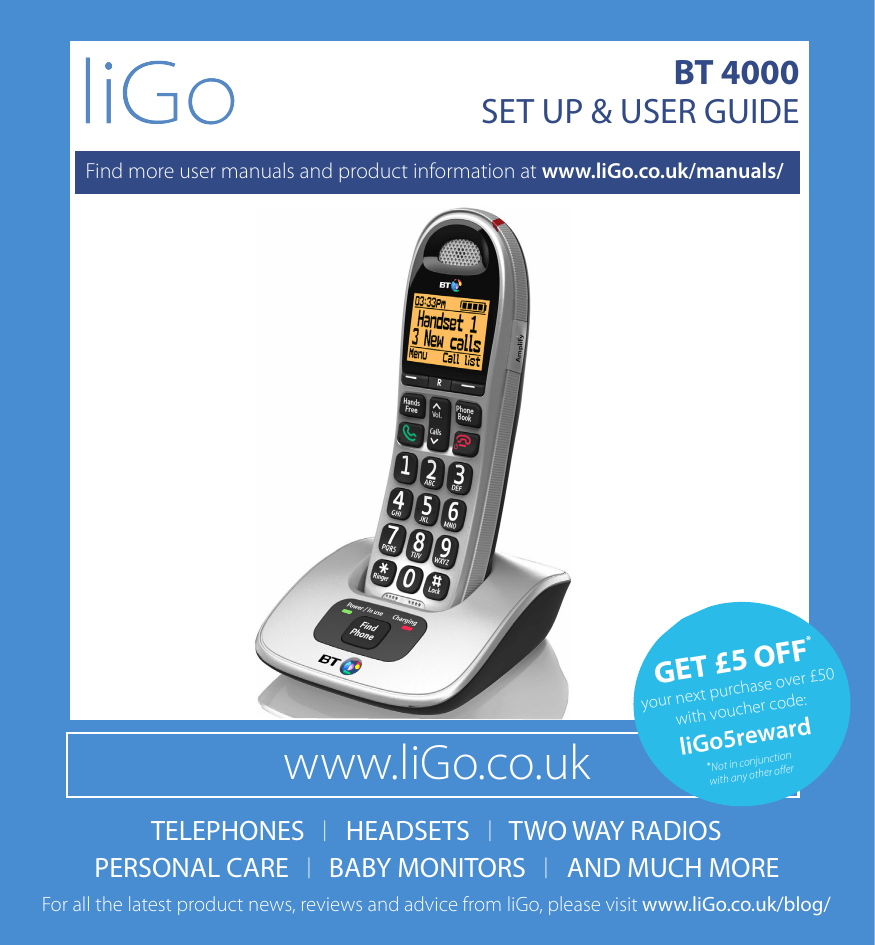 Bt 4000 User Guide – BT 4000 Big Button user manual – QNANCK