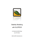 Slope Stability Software SLOPE/W User Manual | Manualzz