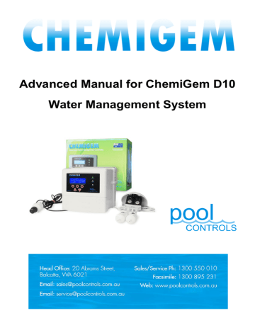 ChemiGem D10 Water Management System Manual | Manualzz