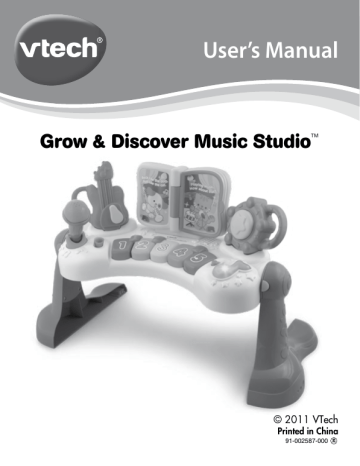 VTech Grow & Discover Music Studio User manual | Manualzz