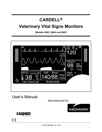 Midmark Multi-parameter Monitors User guide | Manualzz