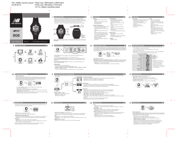 GPS watch 906 EX User Manual | Manualzz