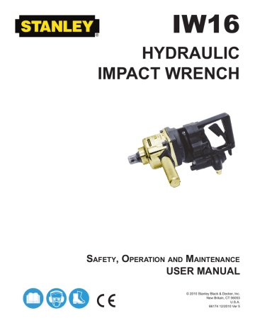 Stanley IW16 Hydraulic Impact Wrench User Manual | Manualzz