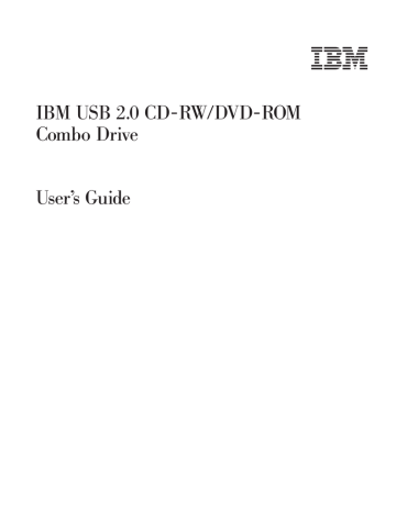 IBM USB 2.0 CD-RW/DVD-ROM Combo Drive | Manualzz