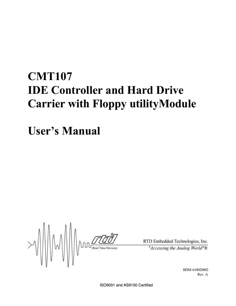 RTD CMT107 Hardware Manual | Manualzz