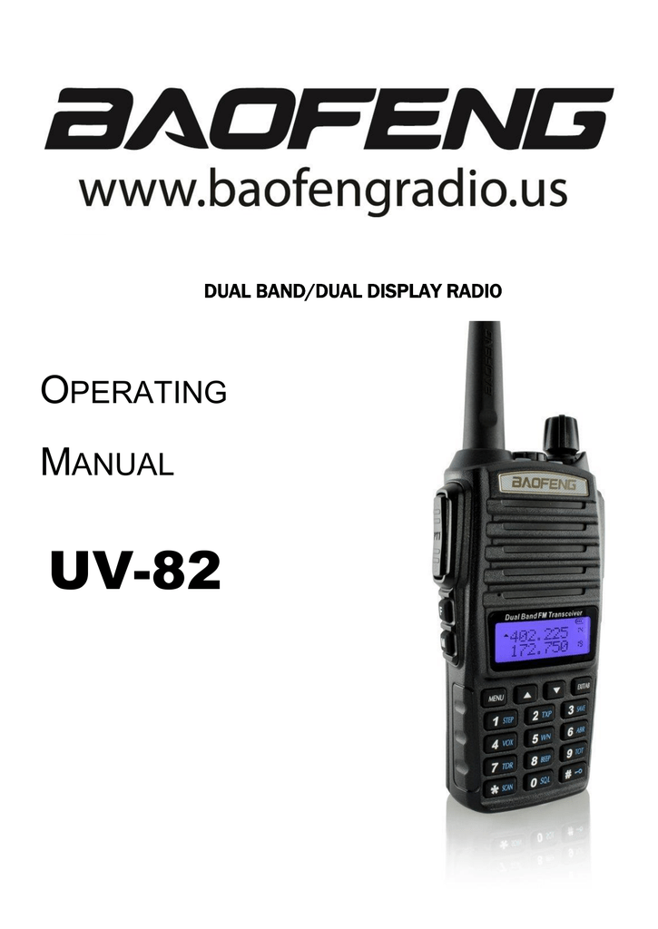 Baofeng UV-5R A Operating Manual | Manualzz