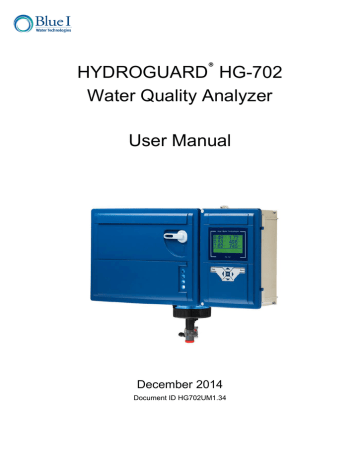 Water Quality Analyzer HYDROGUARD HG-702 User Manual | Manualzz