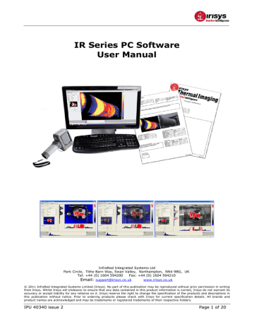 thermal imager IR Series User Manual | Manualzz