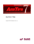AccuSoft AccuTerm 7 User Manual | Manualzz