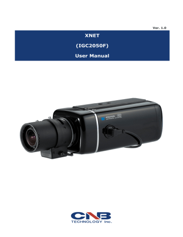 CNB IGC 2050F Network Camera User Manual | Manualzz