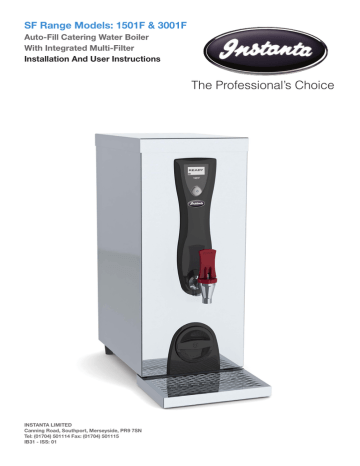 Instanta 1501F Installation And User Instructions Manual | Manualzz