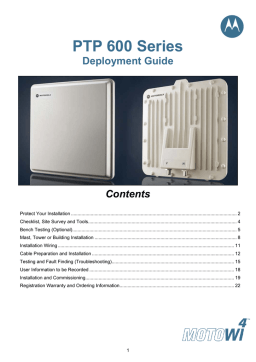 Motorola 600 SERIES - Deployment Guide