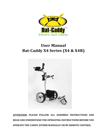 Bat-caddy x4 User manual | Manualzz