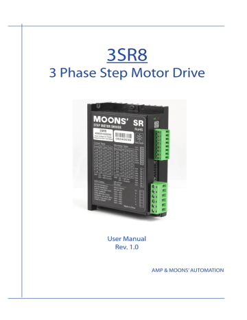 MOONS' 3SR8 3 Phase Step Motor Drive User Manual | Manualzz
