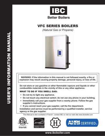 IBC SL series User's Information Manual | Manualzz