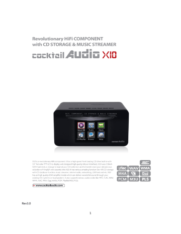 Cocktail Audio X10 User Manual | Manualzz