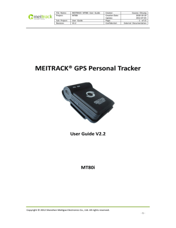 MEITRACK MT80i User Guide | Manualzz
