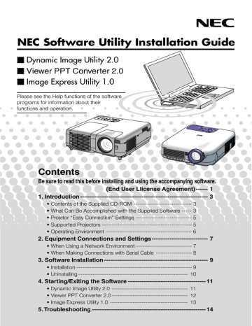 NEC Software Utility Installation Guide | Manualzz