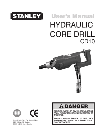 Stanley CD10 User manual | Manualzz