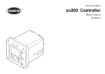 HACH sc200 Controller User Manual | Manualzz