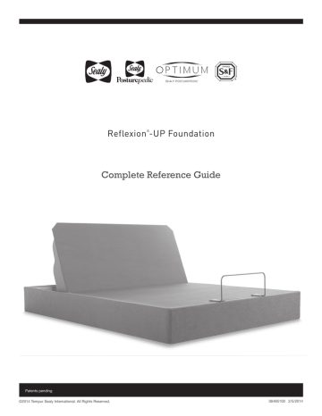 Sealy Posturepedic 60943951 Reflexion Adjustable Queen Box Spring Use and Care Manual | Manualzz