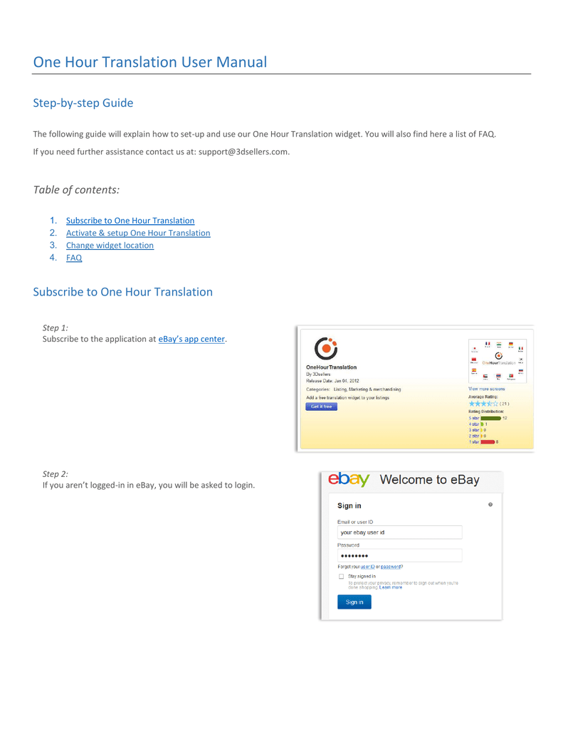 ebay com api documentation