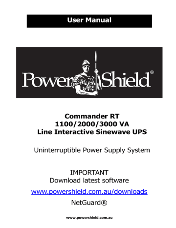 POWERSHIELD Commander RT 1100VA User manual | Manualzz
