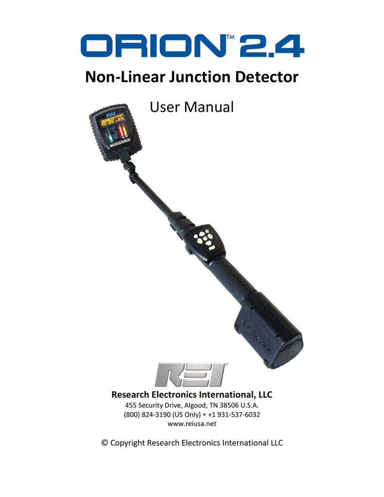 Non-Linear Junction Detector | Manualzz