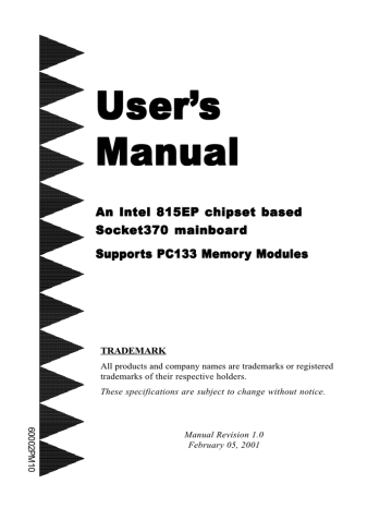 Epox motherboard 815EP User Manual | Manualzz