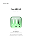 DDX EasySTONE Reference Manual - Download | Manualzz