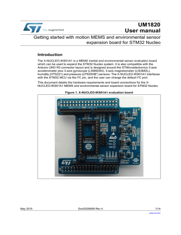 STMicroelectronics X-NUCLEO-IKS01A1 User Manual | Manualzz