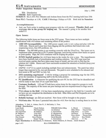 KLA 255X User Manual - Wafer Map Analysis | Manualzz