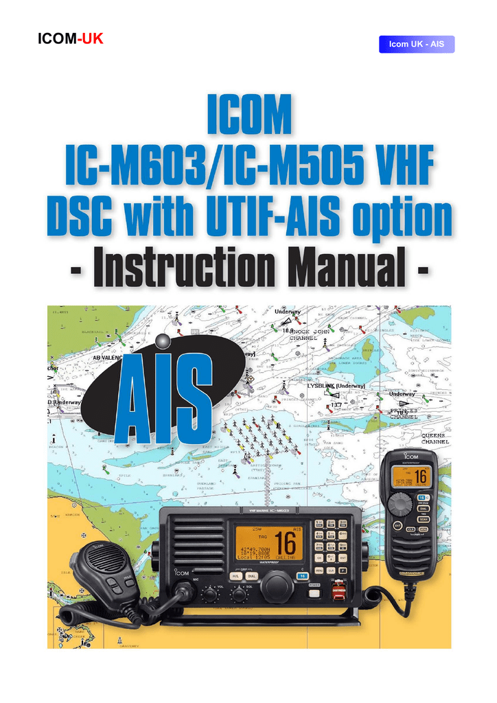 ICOM IC-M505 Instruction manual | Manualzz