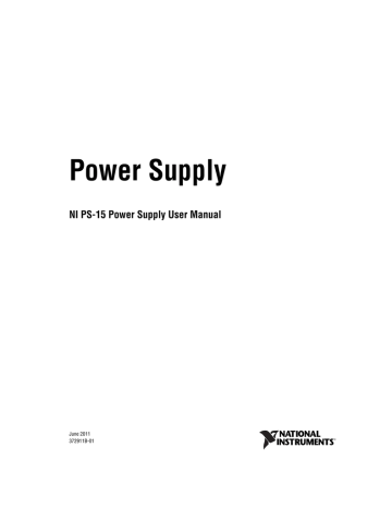 National Instruments NI PS-15 User manual | Manualzz