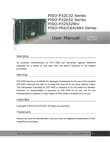ICP PISO-P32A32U User manual | Manualzz