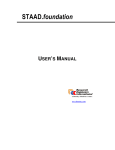 STAAD.foundation User's Manual | Manualzz