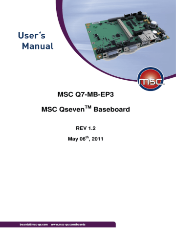 MSC Q7-MB-EP3 User Manual | Manualzz
