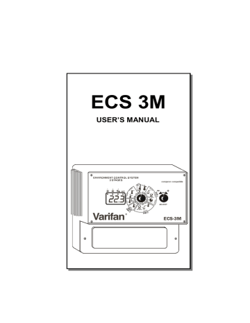 Varifan ECS 3M User's Manual | Manualzz