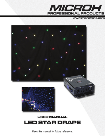 MICROH LED Star Drape User Manual | Manualzz