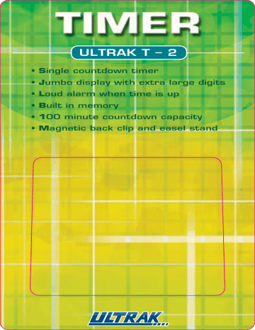 Timer ULTRAK T-2 User Manual | Manualzz