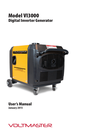 Voltmaster VI3000 Inverter Generator User’s Manual | Manualzz