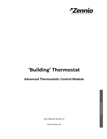 Zennio Building Thermostat User Manual | Manualzz