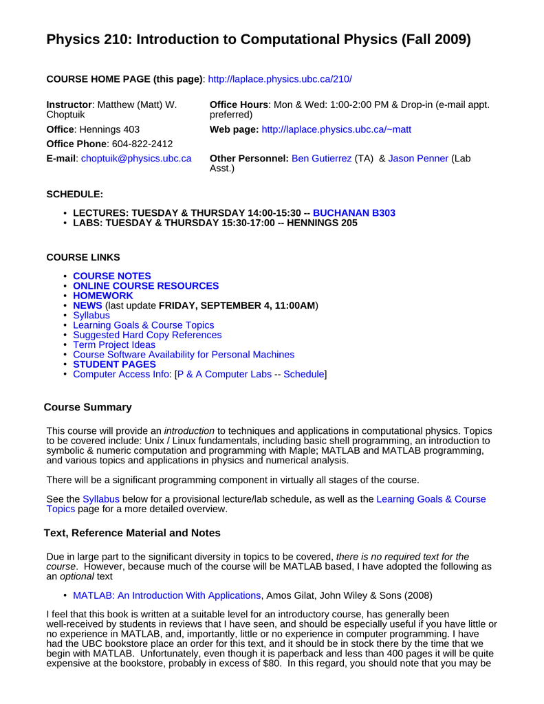 computational physics projects python