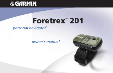Garmin Foretrex® 201 Owner's Manual | Manualzz