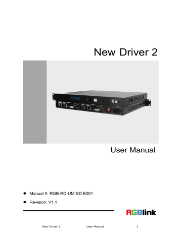 RGBlink New Driver 2 User manual | Manualzz