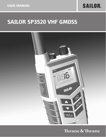Batteries. Sailor SP3520 VHF GMDSS | Manualzz